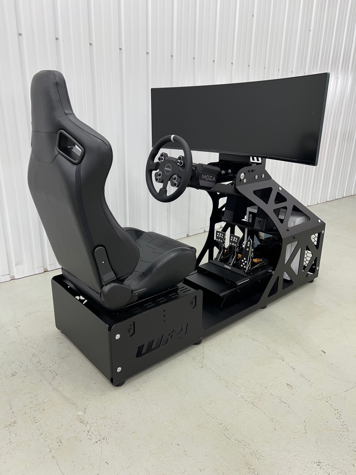 WR1 Sim Chassis | BLACK RACE READY WITH STANDARD SEAT